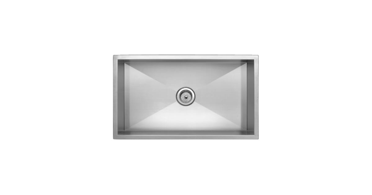Mirabelle MIRUC3321Z 33" Single Basin Stainless Steel Kitchen Sink ...