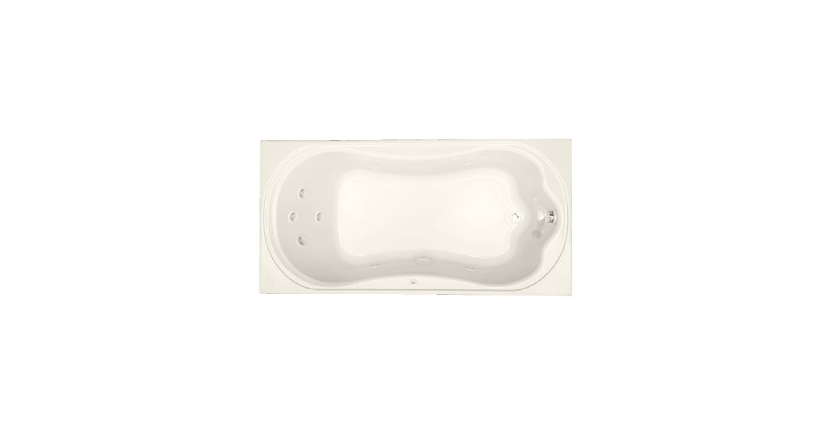 Mirabelle MIRKWT7236BS Key West 72" X 36" Drop-In Total Massage Tub ...