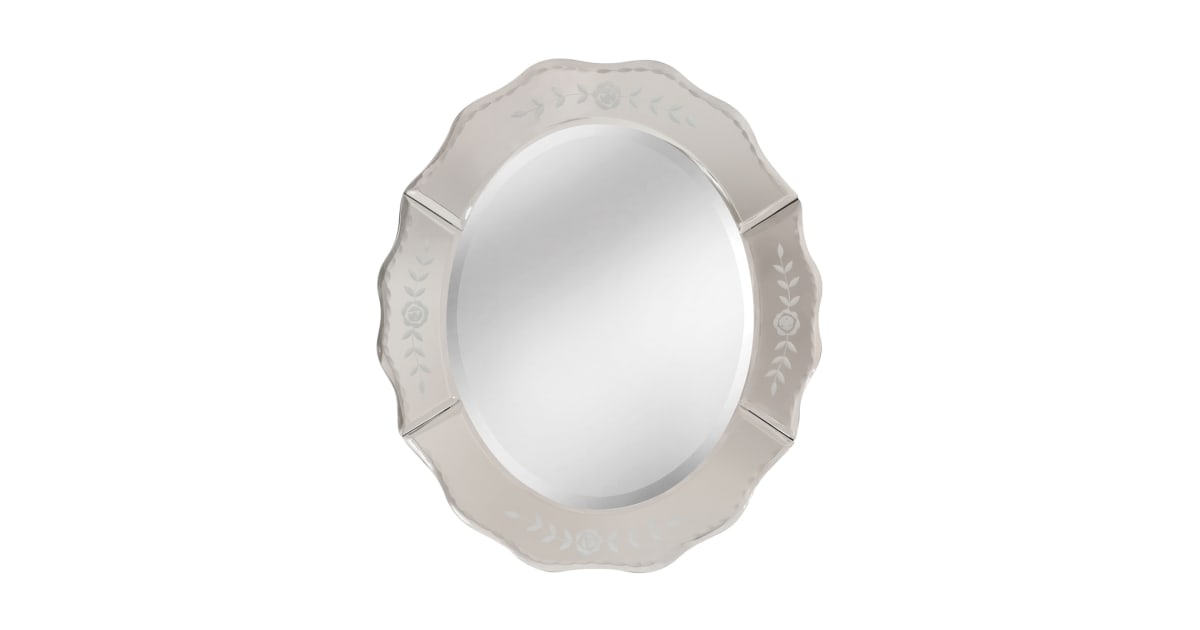 Mirror Masters MG3441-0011 Lemont 11-5/16" x 13" Oval Beveled Glass ...
