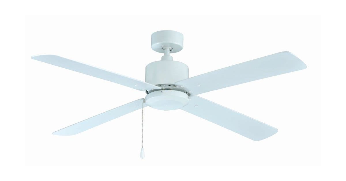 Miseno MFAN-1701WH 52" Indoor Ceiling Fan - Includes 4 MDF Blades ...