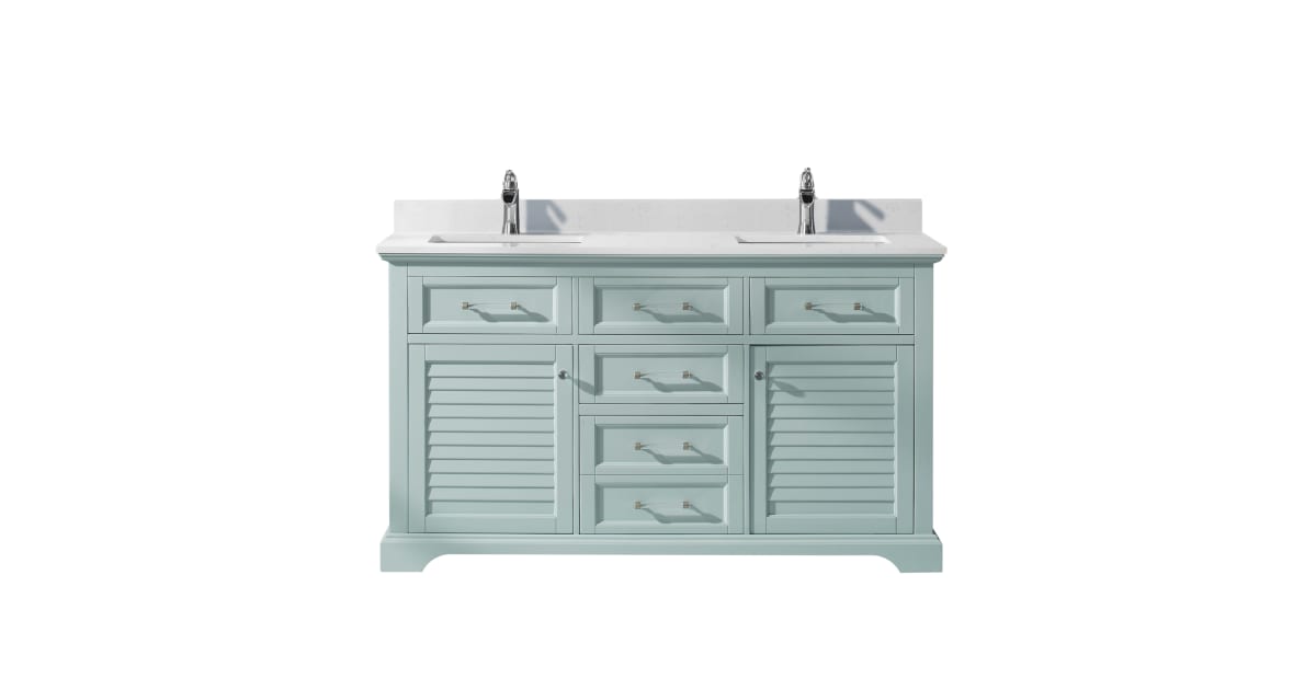 Miseno 783060-FG-WS-NM Lorna 60" Free Standing Double Basin Vanity Set ...