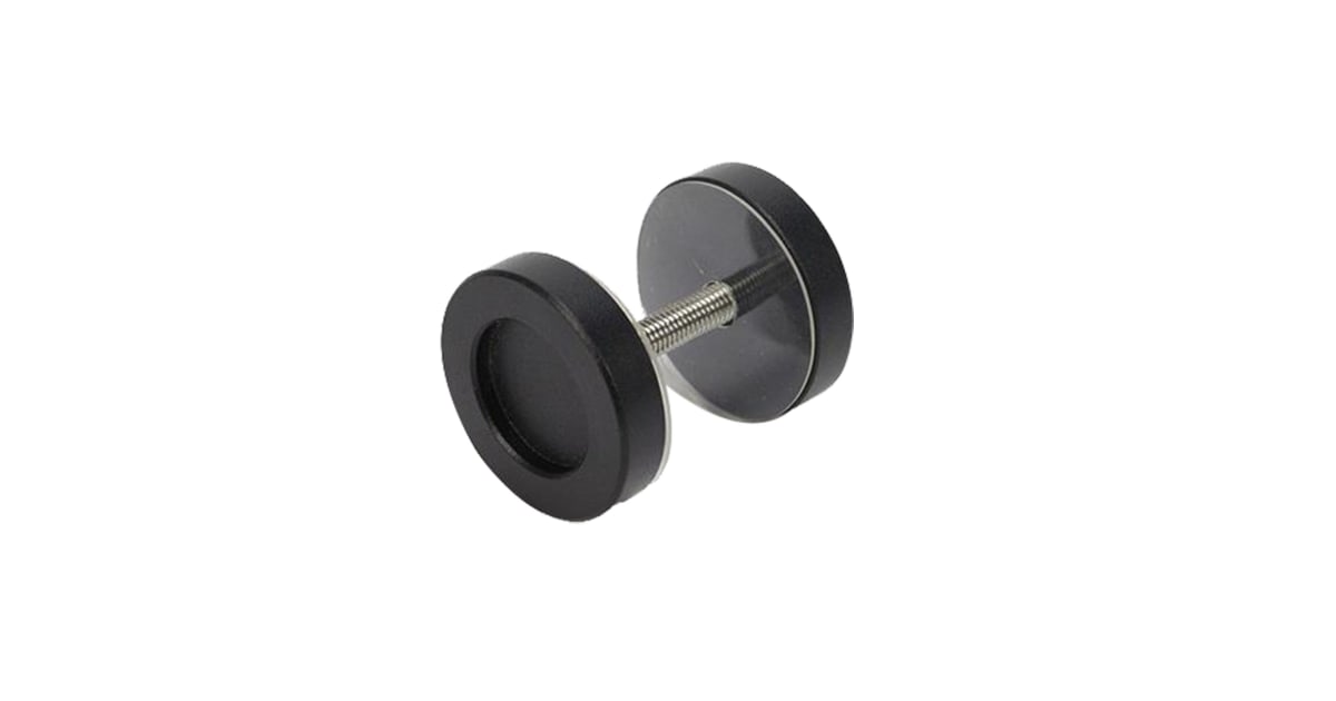 Miseno MBDH2485BK Round Barn Door Pull Disk Set | Ferguson Home