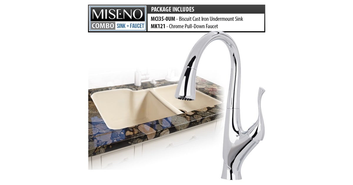 Miseno MCI35-0UM-22 / MNO121-CP Kitchen Combo - 33" Double | Build.com