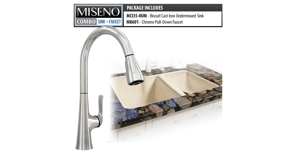 Miseno MCI35-0UM-22 / MNO601-CH Kitchen Combo - 33" Double | Build.com