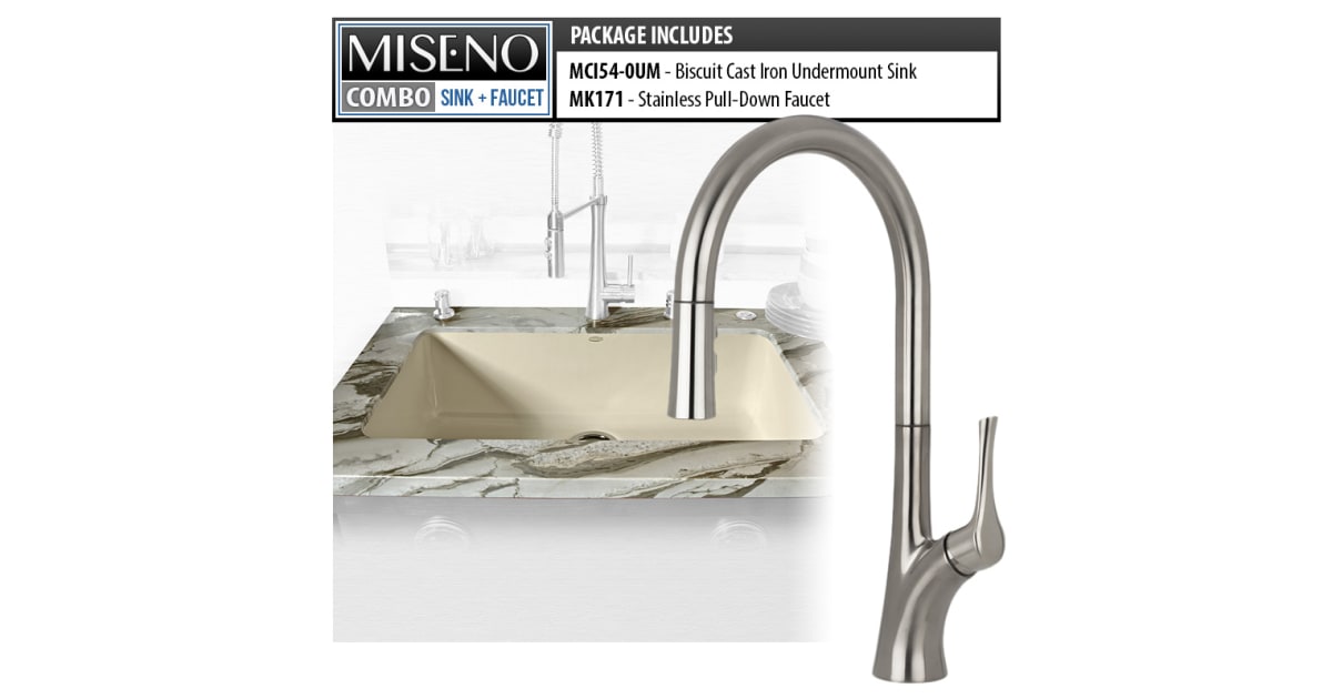 Miseno MCI54-0UM-22 / MNO171SS Kitchen Combo - 33" Single Basin ...