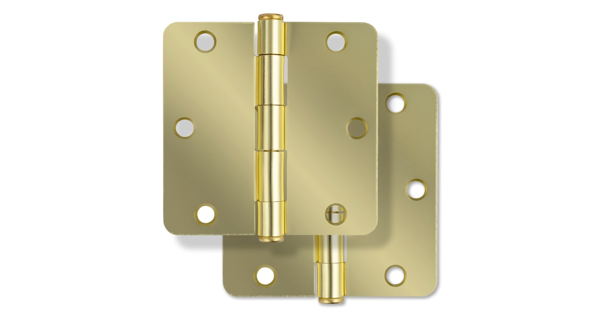 Miseno MDH3512SB 3-1/2 x 3-1/2 Plain Bearing 1/4" Radius Corner Door ...