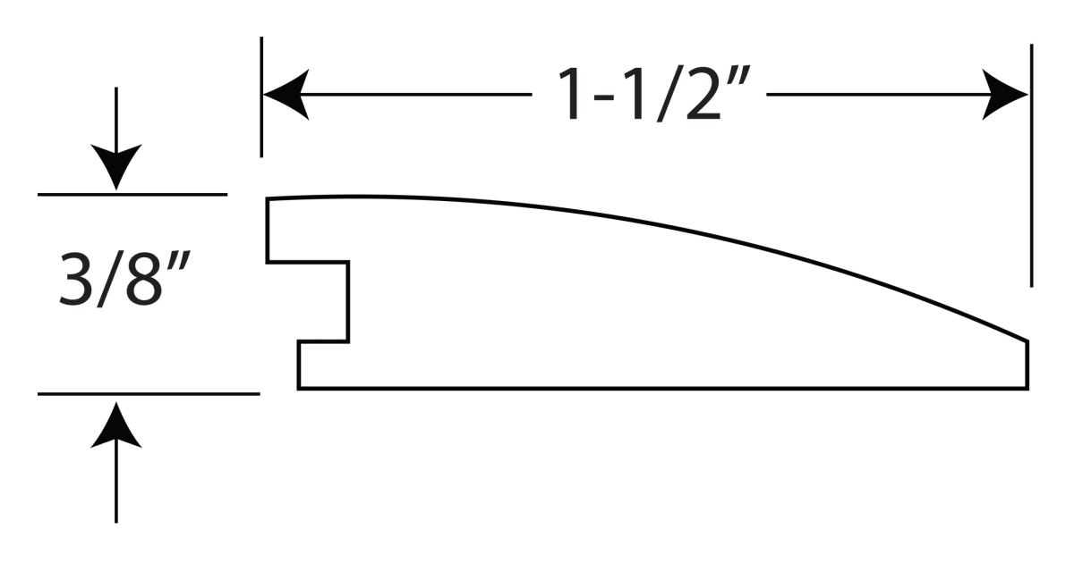 Miseno MLVT-LORETO-RE Loreto 78" X 1-1/2" Reducer for use with MLVT ...