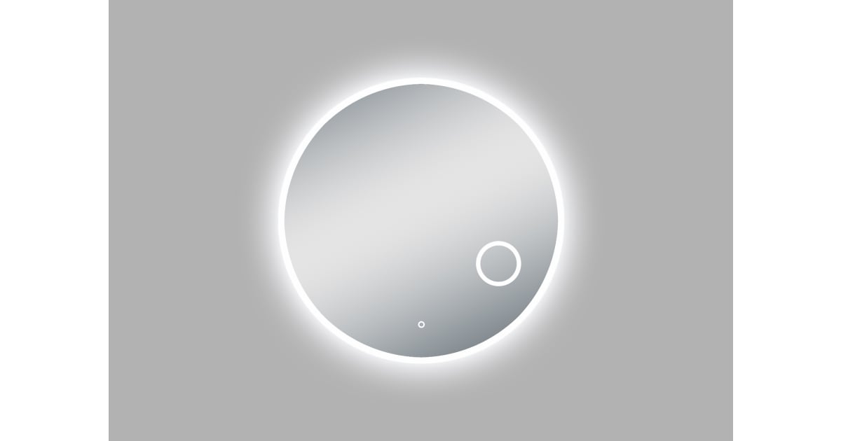 Miseno MM3636LEDCIRMAG Apollo 36" Diameter Circular Glass Frameless Bathroom Mirror | Ferguson Home