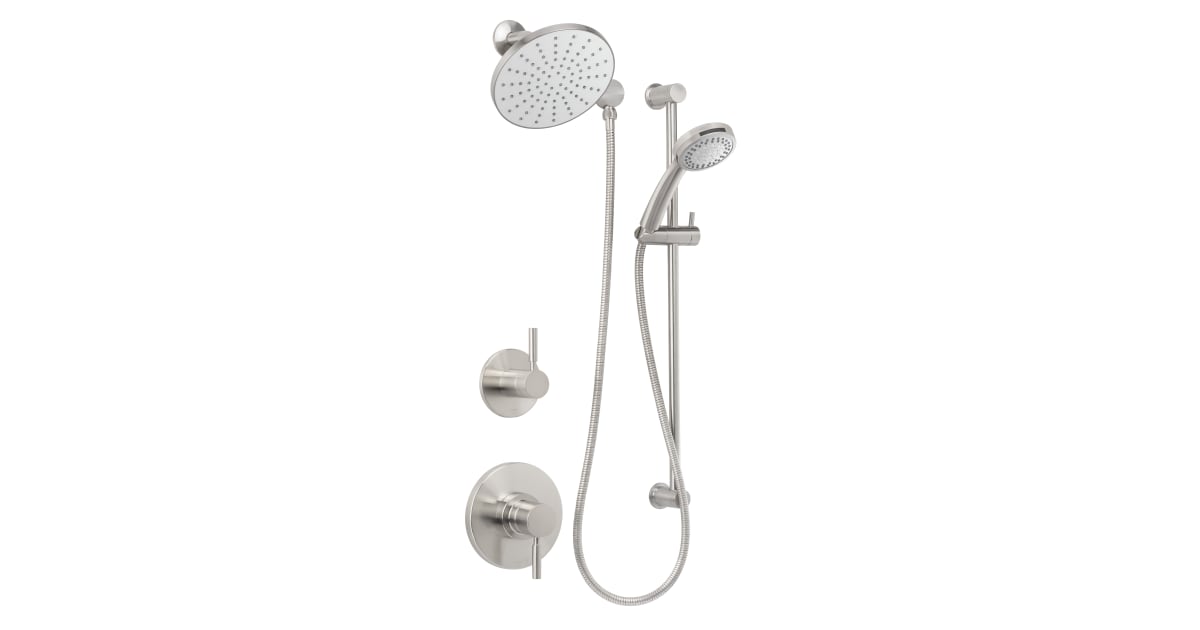 Miseno MS-550425-S-SBHS-BN Mia Pressure Balanced Shower System with 2.0 ...