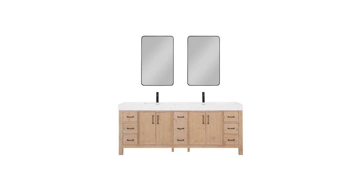 Miseno MV-LW-703884-FN León 84" Free Standing Double Basin Vanity Set ...