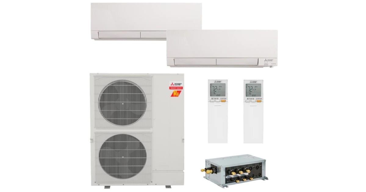 Mitsubishi MXZ-SM36NAMHZ MSZ-FS12NA MSZ-FS18NA 36K BTU Cooling / 42K ...
