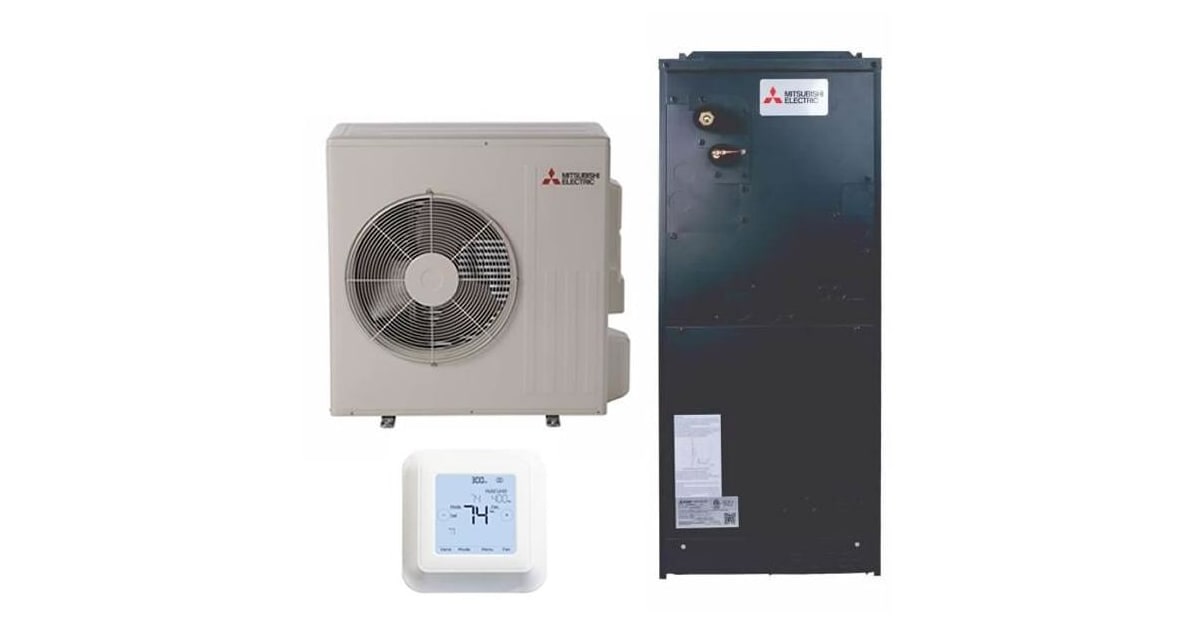 Mitsubishi SV-KP30NA.TH M Series 30K BTU Cooling / 30K BTU Heating 18 SEER One Zone Ducted Air ...