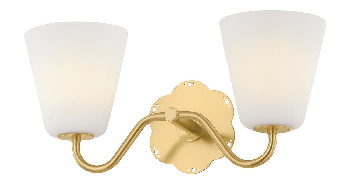 Mitzi H1017302-AGB Leonella 2 Light 18" Wide Vanity Light | Ferguson Home
