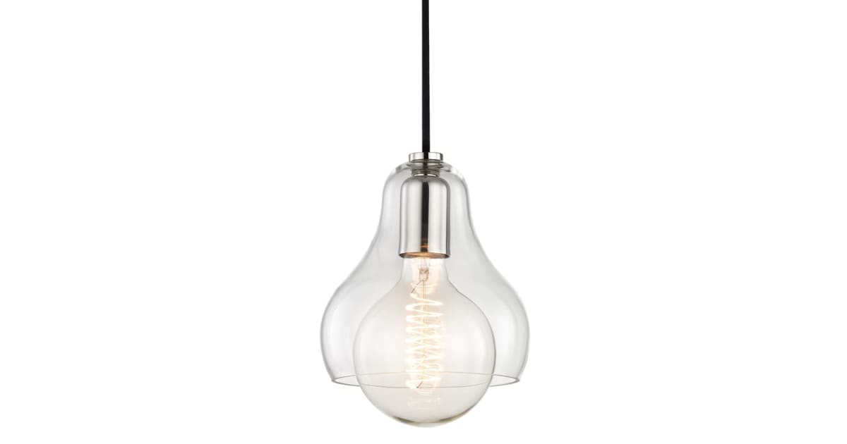 Mitzi H104701L-PN Sadie Single Light 7-1/4" Wide Mini Pendant with ...