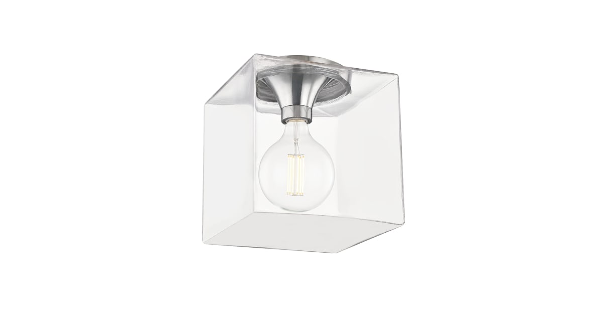 Mitzi H284501SQL-PN Grace Single Light 10" Wide Flush Mount Square ...