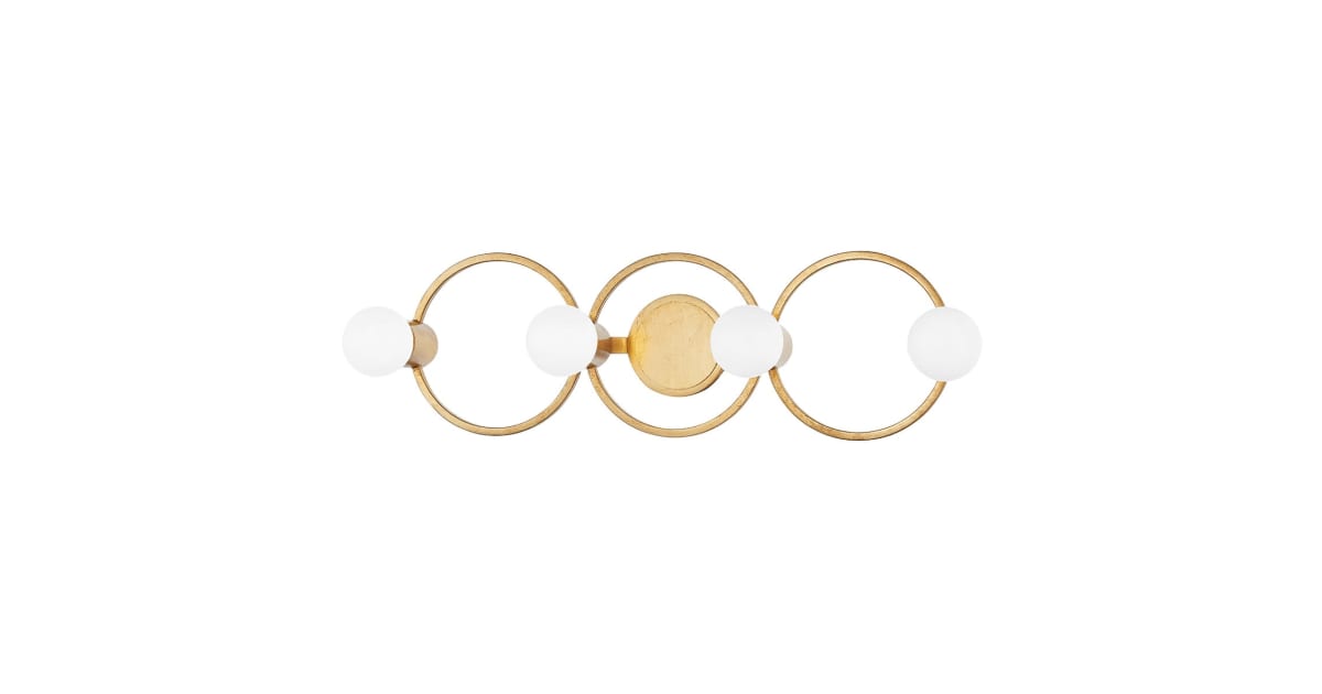 Mitzi H413304-GL Hope 4 Light 28" Wide Vanity Light | Ferguson Home