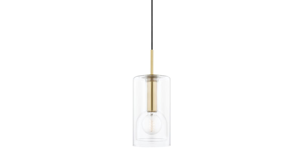 Mitzi H415701A-AGB Belinda 6" Wide Mini Pendant | Ferguson Home