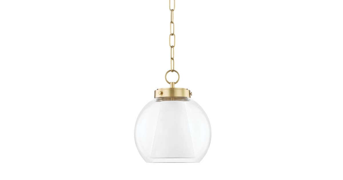 Mitzi H457701S-AGB Sasha 10" Wide Mini Pendant | Ferguson Home