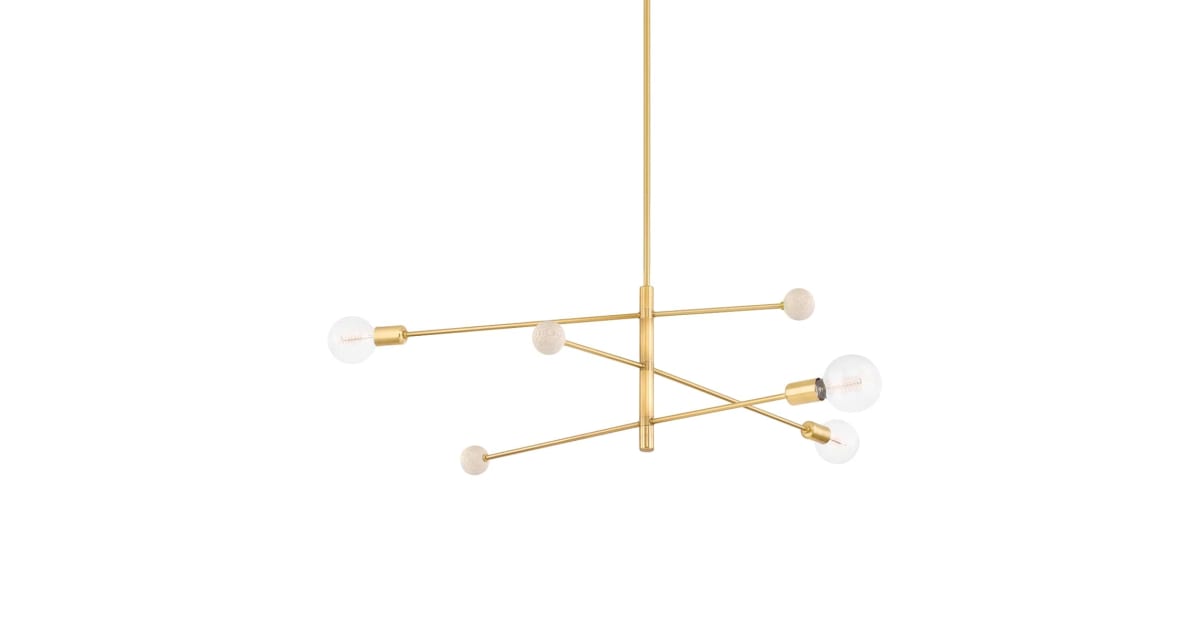 Mitzi H491803-AGB Slater 3 Light 66" Wide Sputnik Chandelier | Ferguson ...