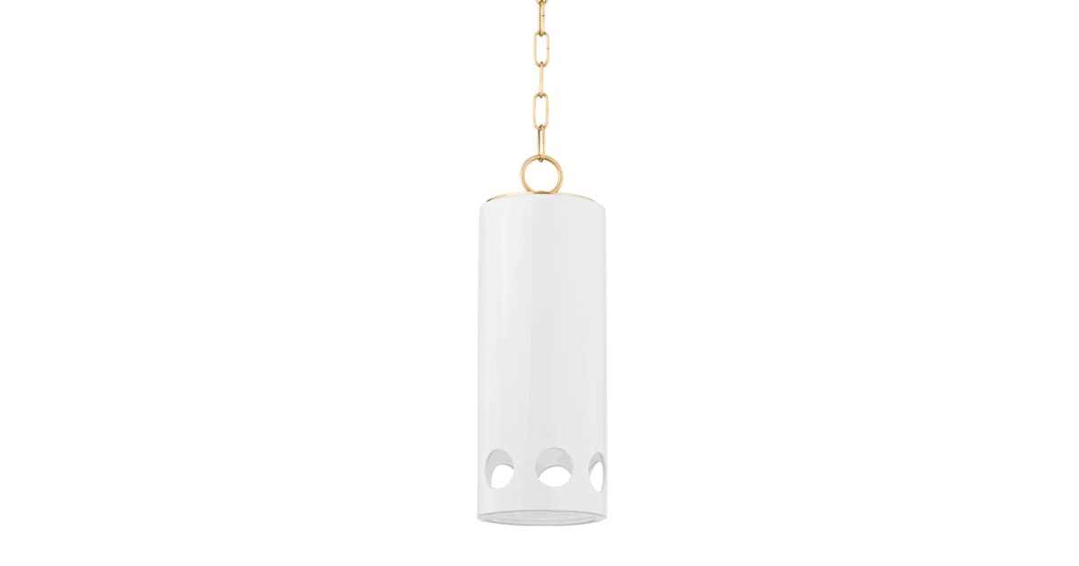 Mitzi H705701-AGB/CGW Jean 6" Wide Mini Pendant | Ferguson Home