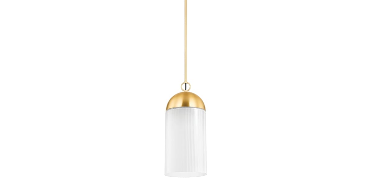 Mitzi H796701-AGB Emory 8" Wide Mini Pendant | Ferguson Home