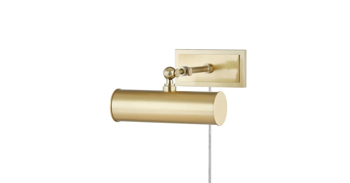 Mitzi HL263201-AGB Holly 8" Wide Plug-In Picture Light | Ferguson Home