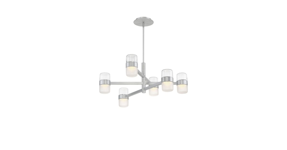 Modern Forms PD-25728-AL Jazz 6 Light 28" Wide Integrated LED ...