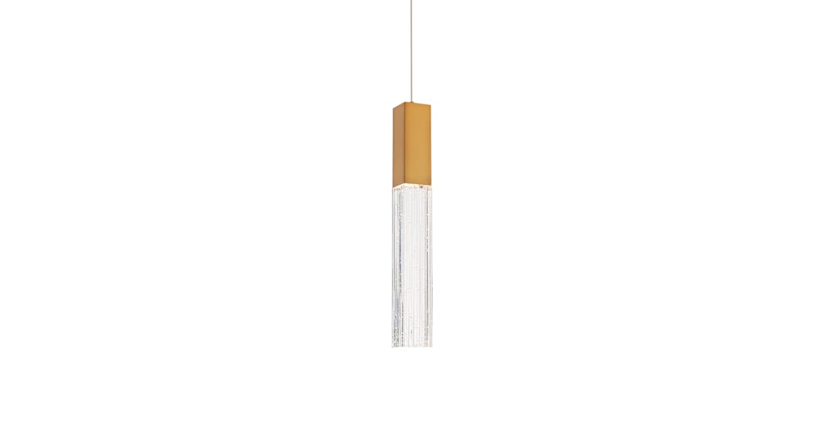 Modern Forms PD-30816-35-AB Cinema 16" Tall 3500K LED Mini Pendant with ...