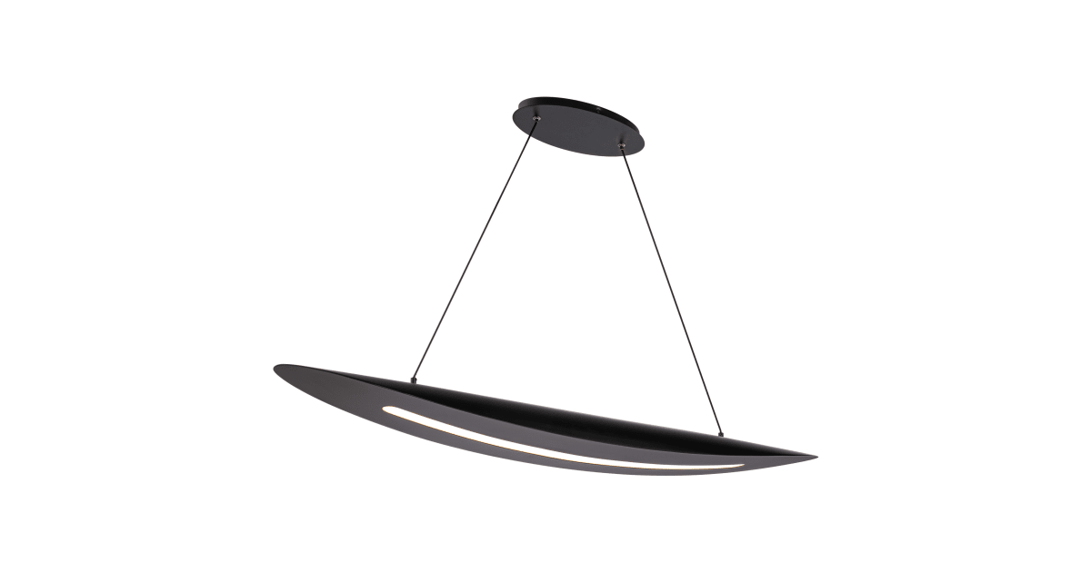 Modern Forms PD-44344-BK Black Jack 44" Wide 3000K LED Linear Pendant ...
