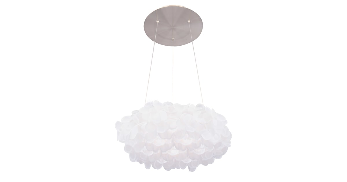 Modern Forms PD-59933-BN Fluffy 33" Wide LED Chandelier | Ferguson Home