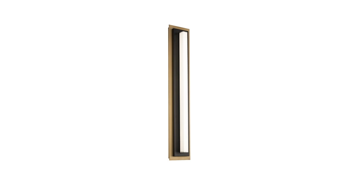 Modern Forms WS-10427-40-BK/AB Lyrikal 27" Tall LED Wall Sconce ...