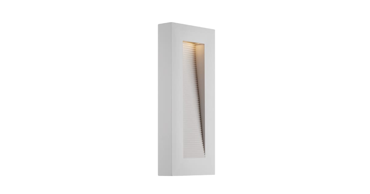 Modern Forms WS-W1116-WT Urban 16" Indoor / Outdoor Dimmable LED ADA Compliant Wall Light ...