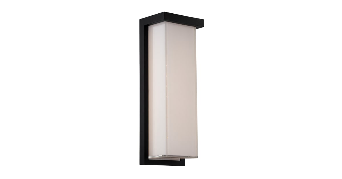 Modern Forms WS-W1414-27-BK Ledge 14" Tall LED Outdoor Wall Sconce with ...