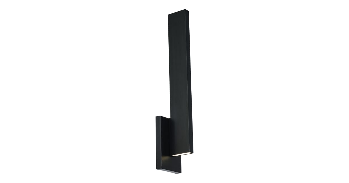 Modern Forms WS-W18122-30-BK Mako 22" Tall LED Outdoor Wall Sconce - 3000K | Build.com