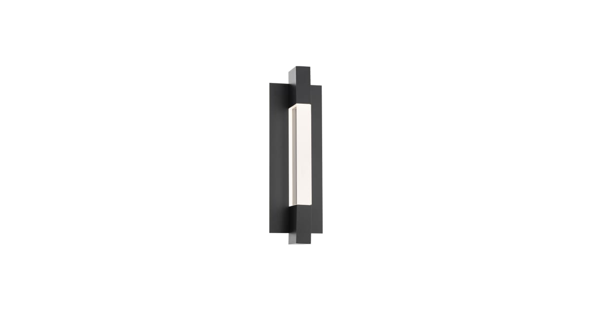 Modern Forms WS-W30418-40-BK Heliograph 19" Tall LED Outdoor Wall Sconce | Ferguson Home