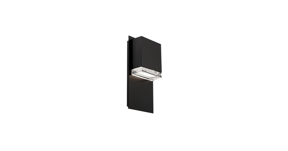 Modern Forms WS-W60412-30-BK Draped 12" Tall LED Outdoor Wall Sconce | Ferguson Home