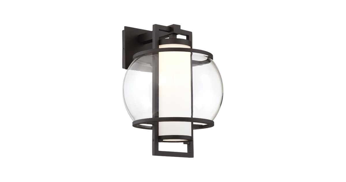 Modern Forms WS-W74615-BK Lucid Single Light 15" Tall LED Outdoor Wall Sconce | Build.com