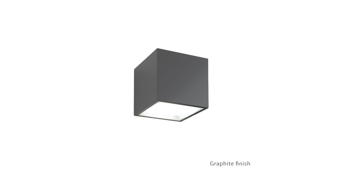 Modern Forms WS-W9202-GH Bloc 1 Light LED Outdoor Wall Sconce - 5.5 ...