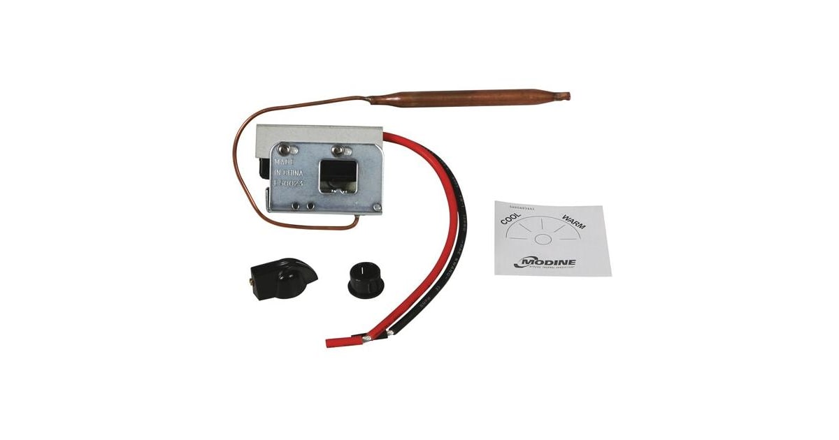 Modine 32321 Field Installed Unit Mounted Thermostat - 40 to 90 Degrees ...