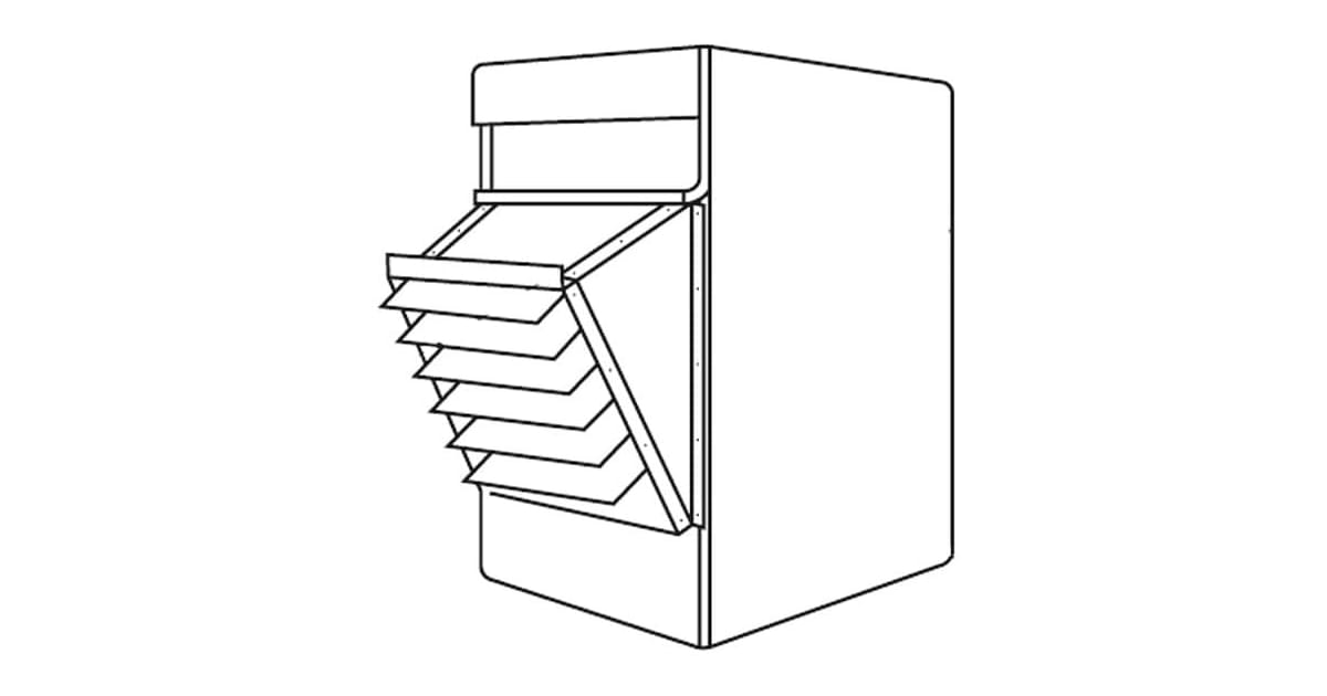 Modine 91643 30 Degrees - Downward Air Deflector Hood | Ferguson Home