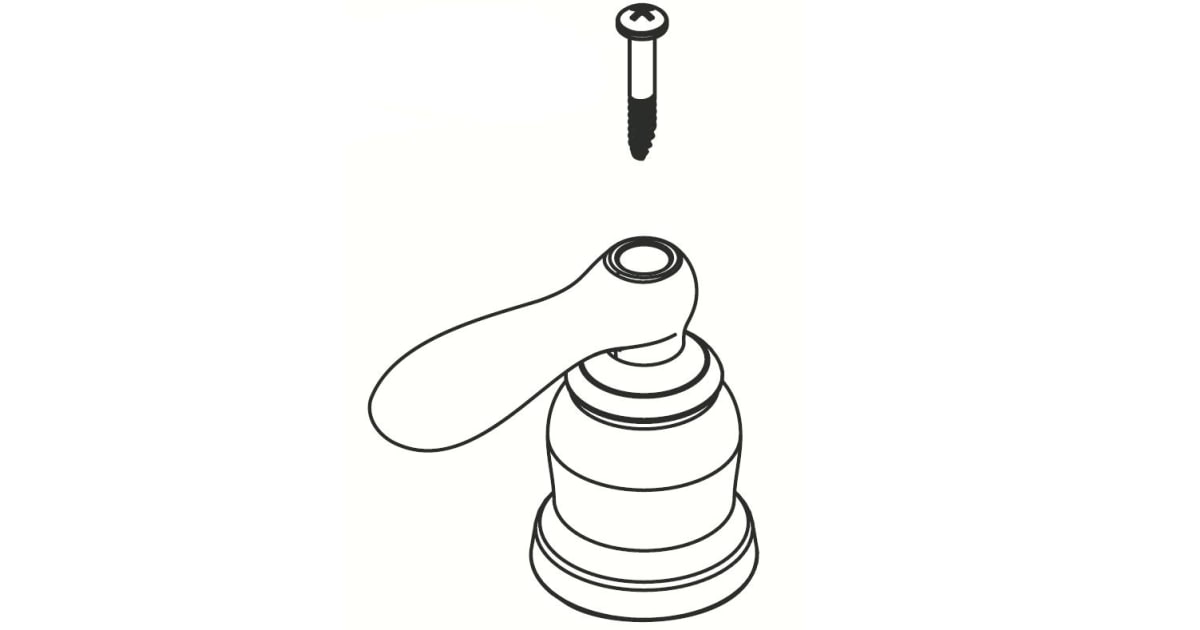 Moen 144450 Lever Handle & Handle Screw - Cold | Build.com