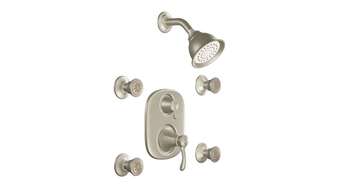 Moen 273BN Vertical Spa Pressure Balanced with Volume Control and 4 ...
