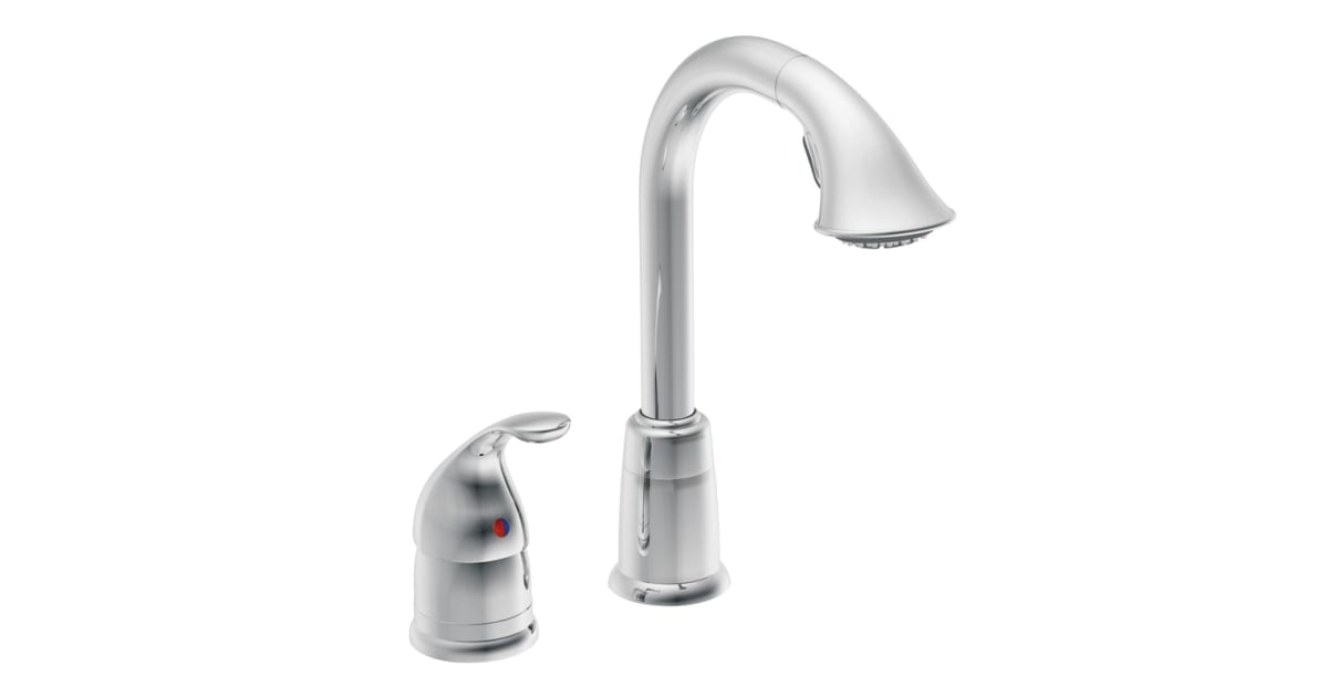 Moen 5955 Single Handle High Arc Pulldown Bar Faucet from the Camerist ...