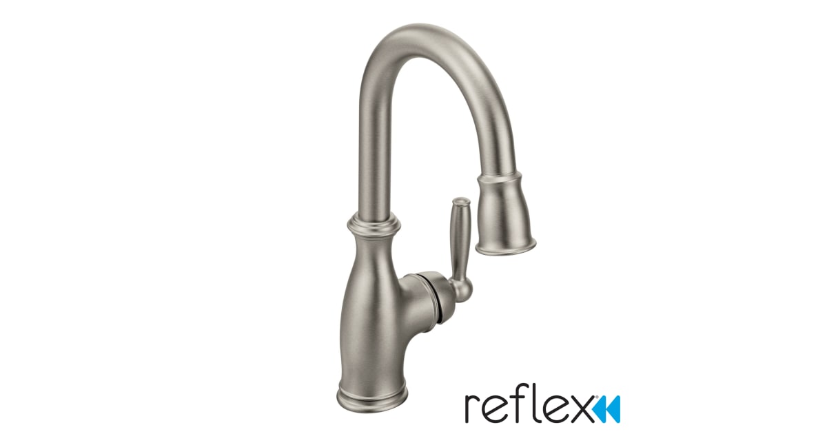 Moen 5985CSL Brantford Pullout Spray Bar Faucet with Reflex Technology ...
