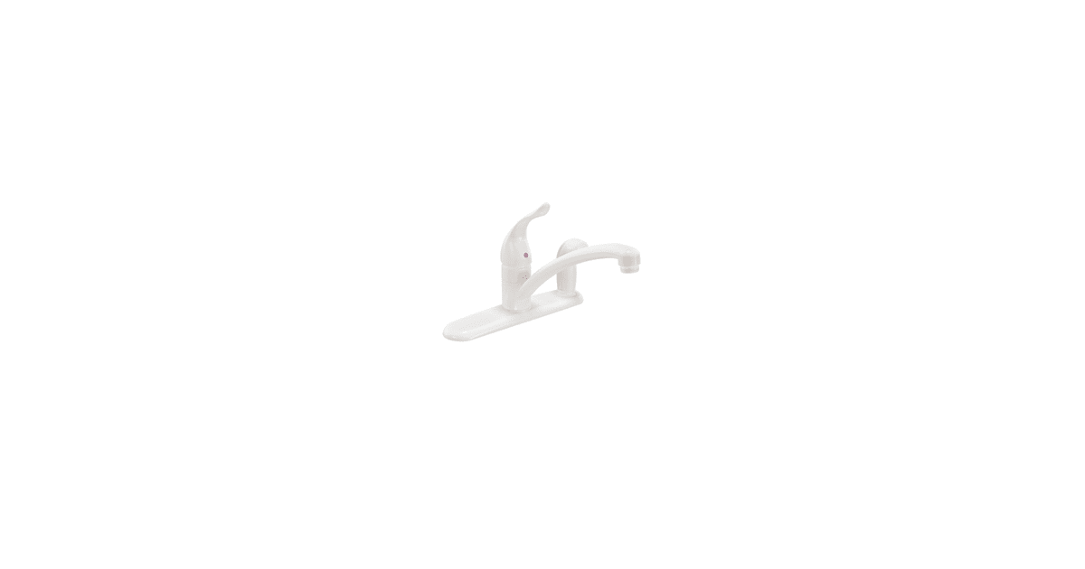 Moen 7434V Single Handle Kitchen Faucet with Side Spray from the ...