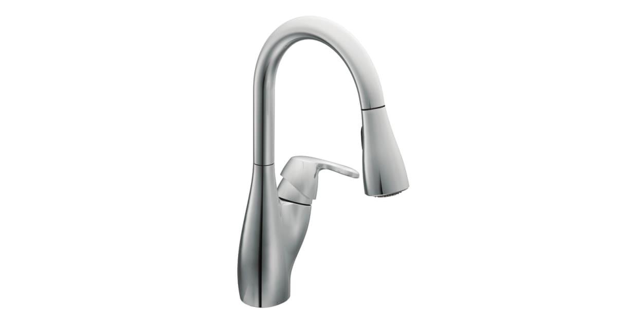 Moen CA7599C Single Handle Pullout Kitchen Faucet from the Medora ...