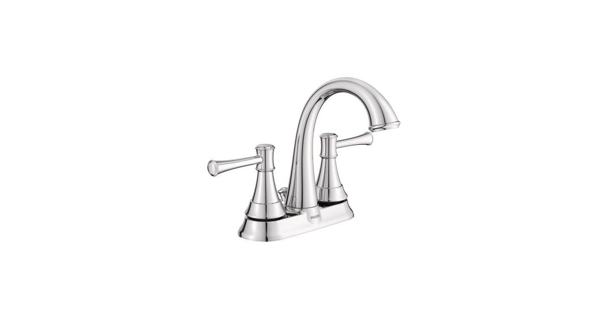 Moen WS84777MSRN Ashville 1.2 GPM Centerset Bathroom Faucet with ...