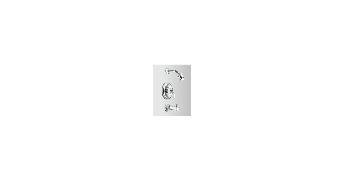 Moen T2529CPC Faucet Tub and Shower Single Handle from the Monticello ...