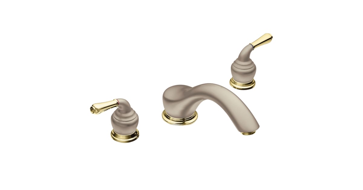 Moen T951STP Faucet Roman Tub Double Handle from the Monticello series ...