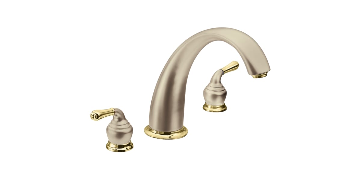 Moen T954STP Faucet Roman Tub Double Handle from the Monticello series ...